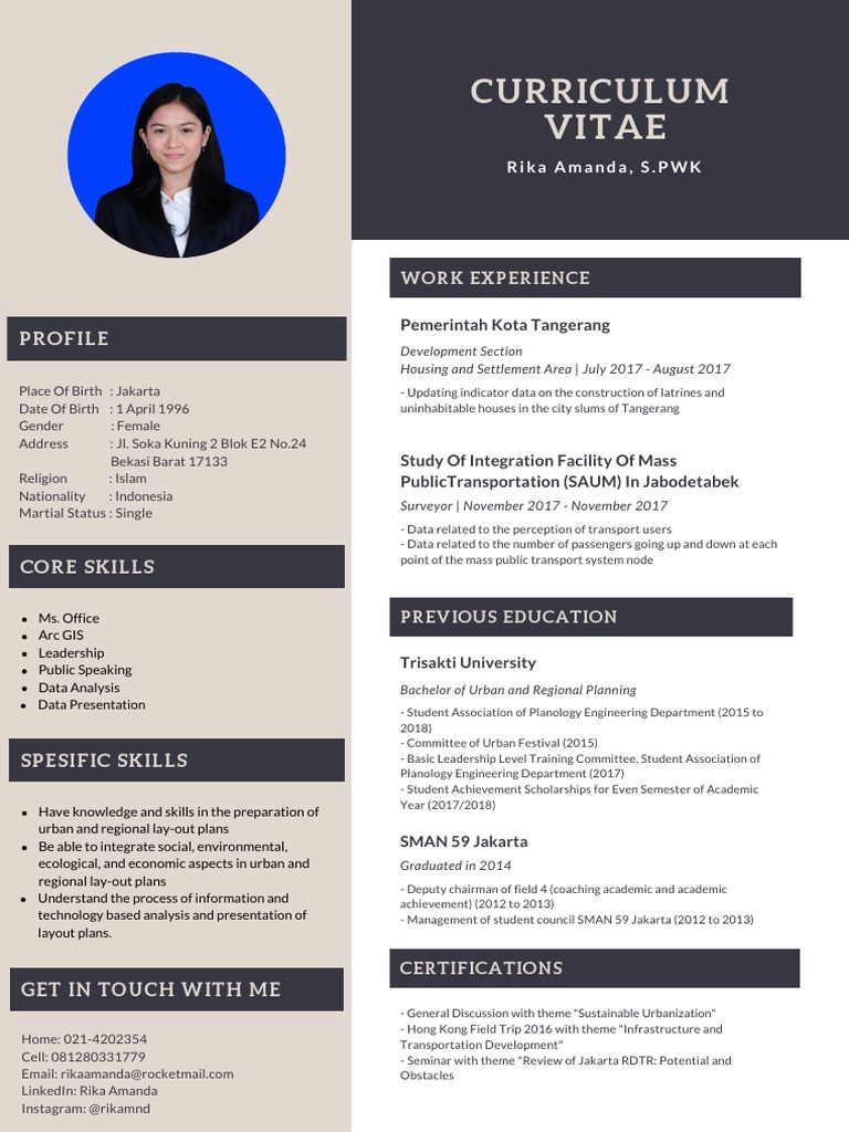 CV Rika PDF | PDF | Jakarta