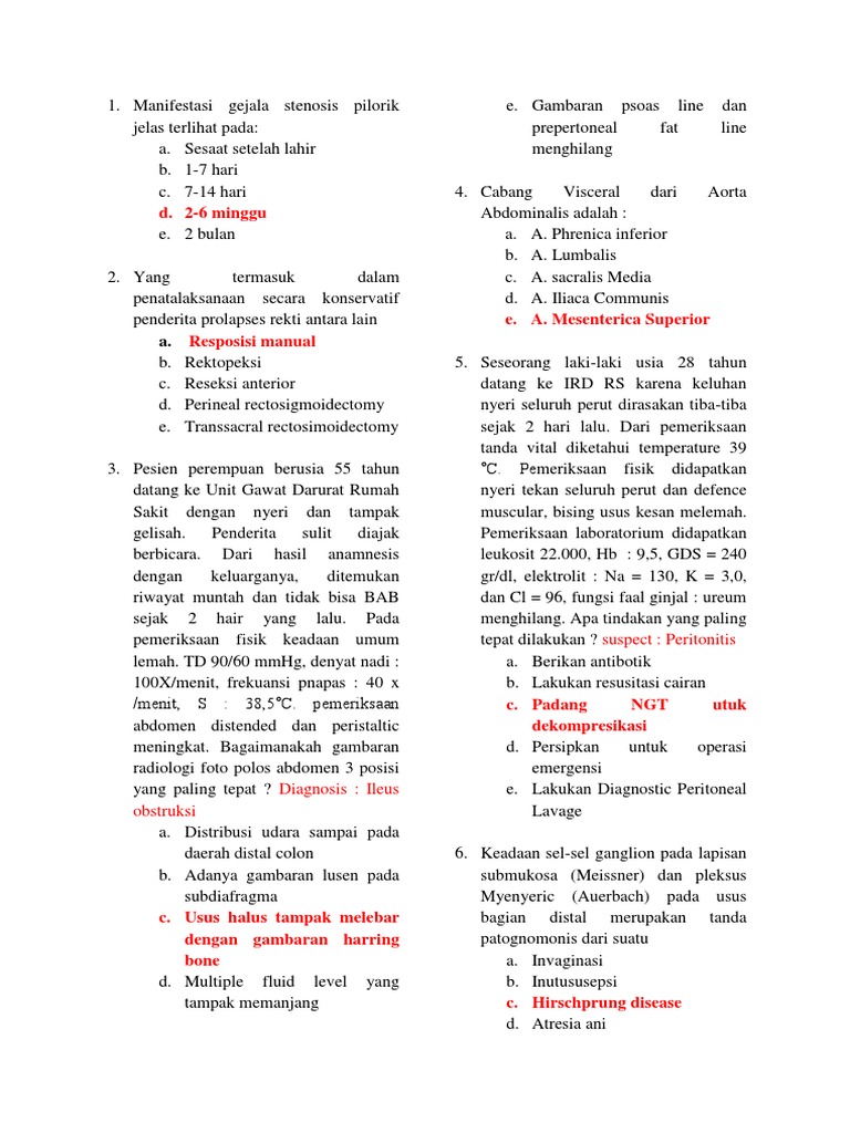 Penanganan Stenosis Pilorik dan Prolaps Recti | PDF
