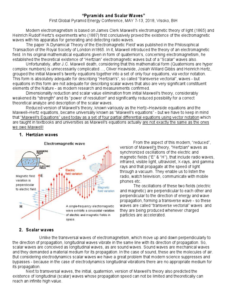 Pyramids and Scalar Waves PDF | PDF | Luminiferous Aether | Waves