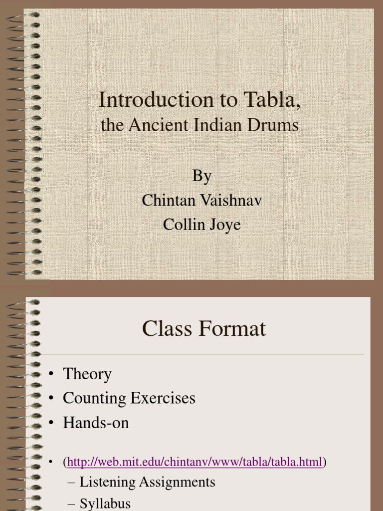 Introduction To Tabla | PDF | Musical Forms | Musicology