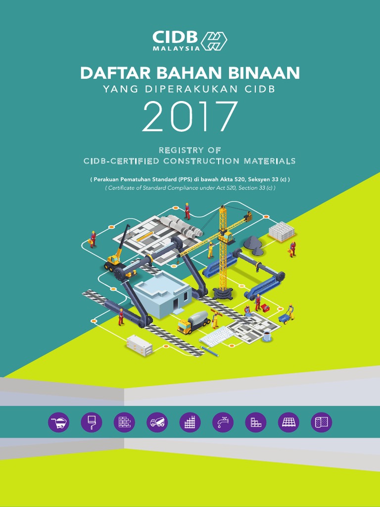 CIDB Daftar Bahan Binaan CIDB 2017 PDF | PDF