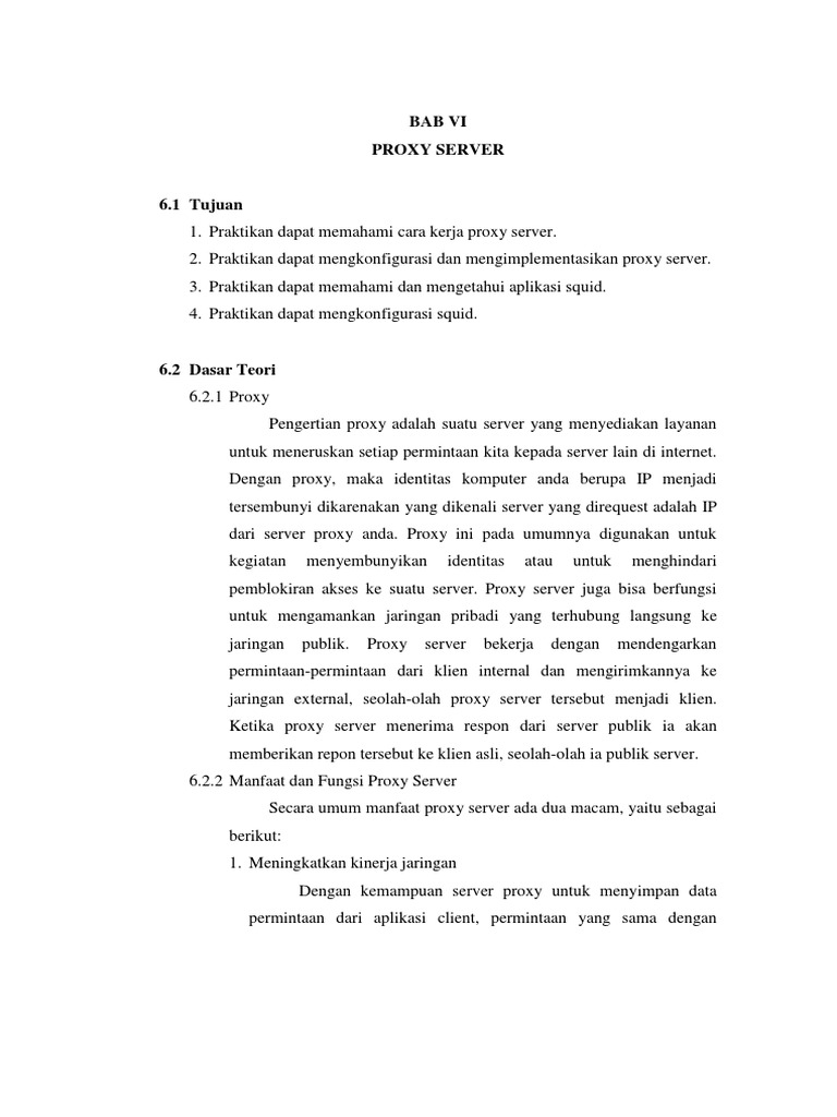 Modul Proxy Server | PDF