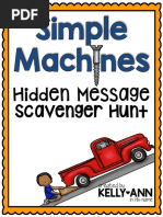 3rd Grade - Simple Machines Worksheet | PDF | Machines | Equipment