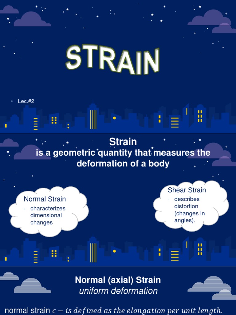 Normal Strain and Deformation Analysis | PDF | Deformation (Engineering ...
