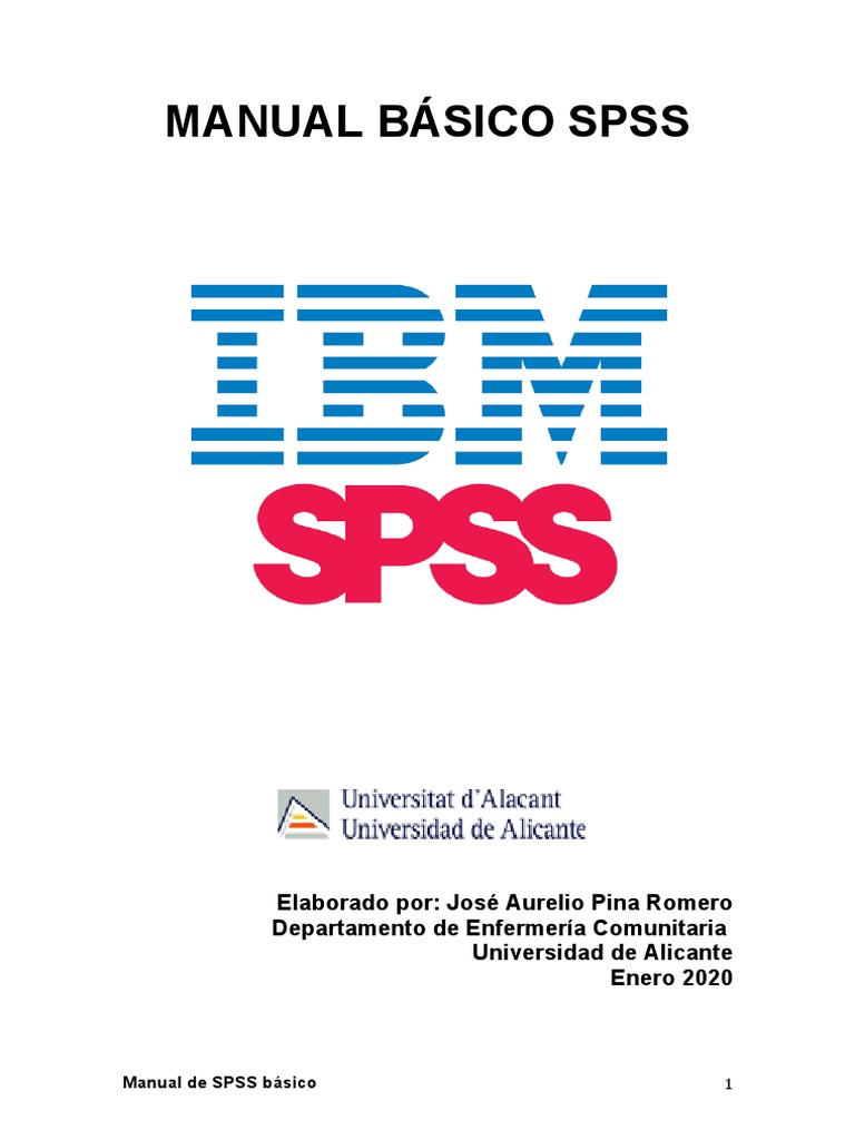 Manual SPSS Castellano PDF | PDF | Spss | Histograma