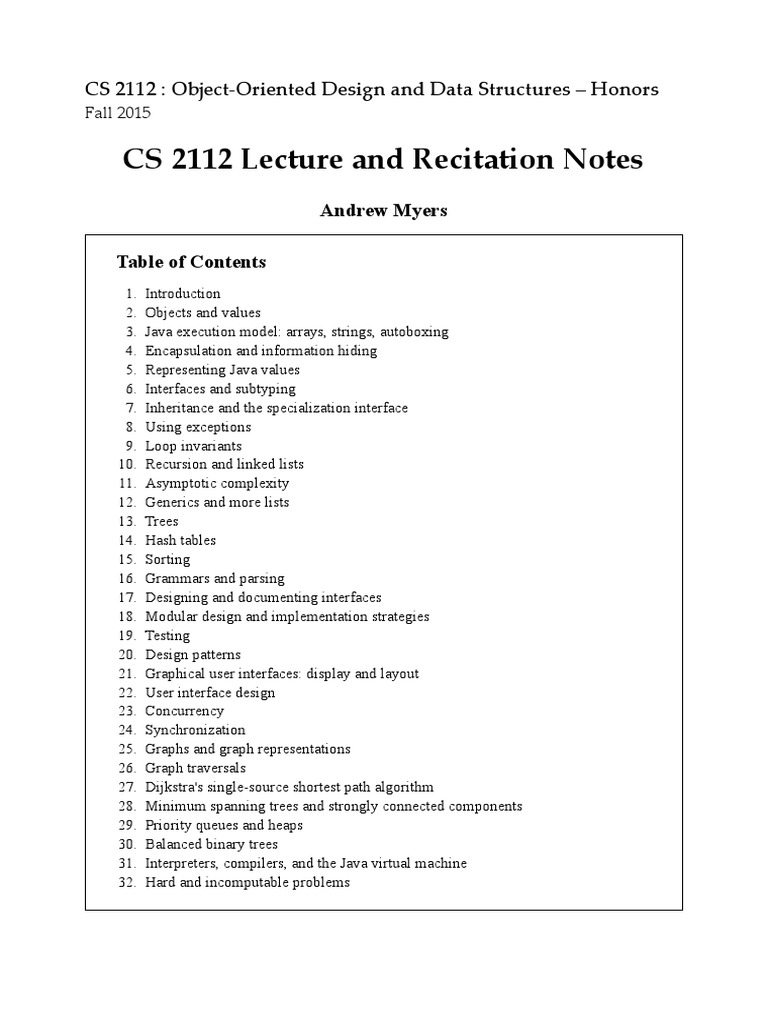 Datastructure Notes Pdf Method Computer Programming Class
