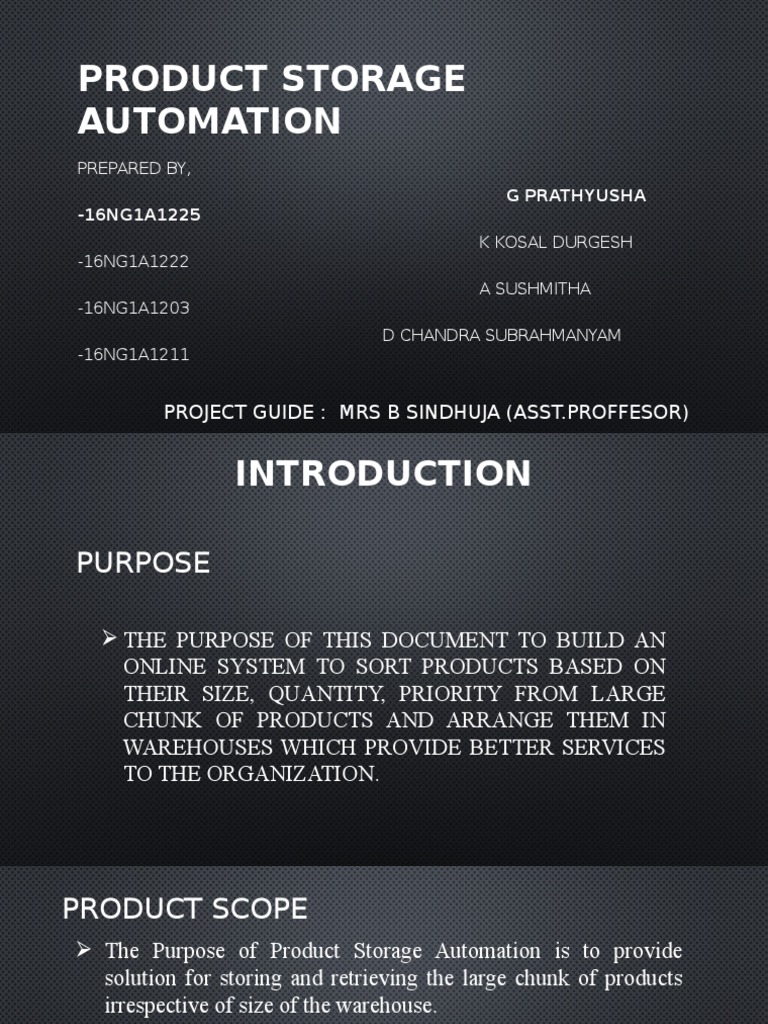 SRS | PDF | Warehouse | Logistics