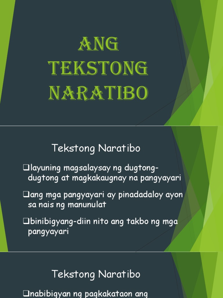 Tekstong Naratibo | PDF