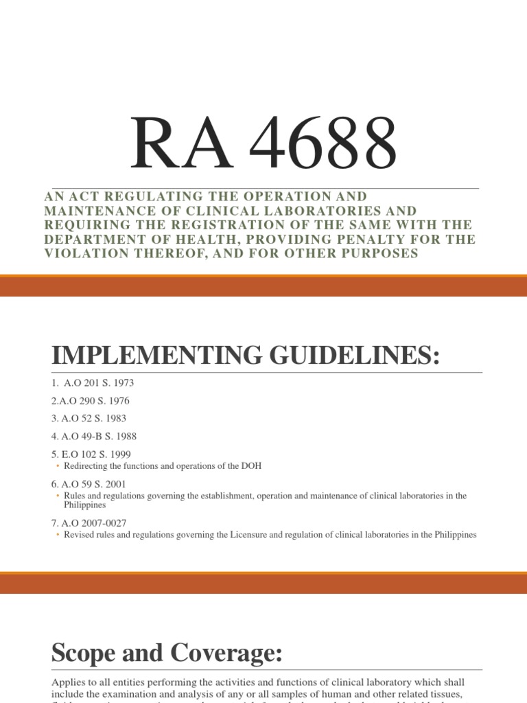 Ra 4688 | Download Free PDF | Pathology | Medical Laboratory