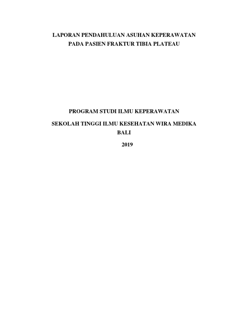 LP Fraktur Tibia Plateau | PDF