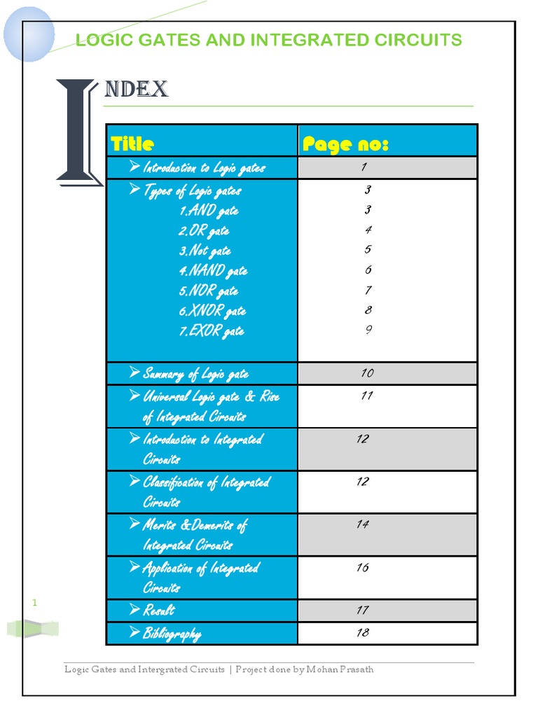 Logic Gates and Integrated Circuits Overview | PDF | Logic Gate ...