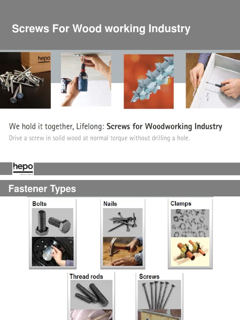 Hettich Screws for Woodworking | PDF | Screw | Industrial Processes