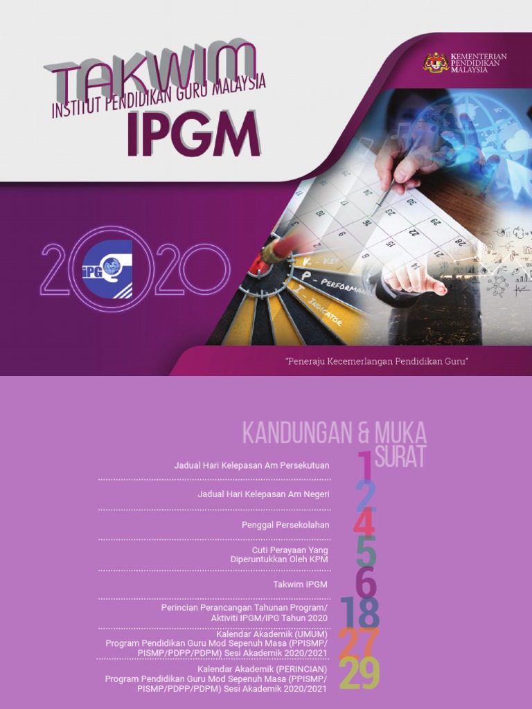 Takwim IPGM 2020-2 PDF | PDF