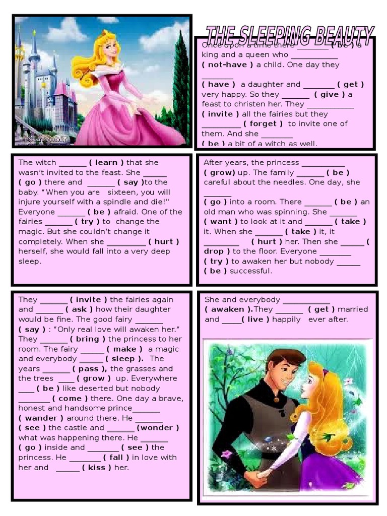 Sleeping Beautypast Simple Reading Comprehension Exercises - 20787 | PDF