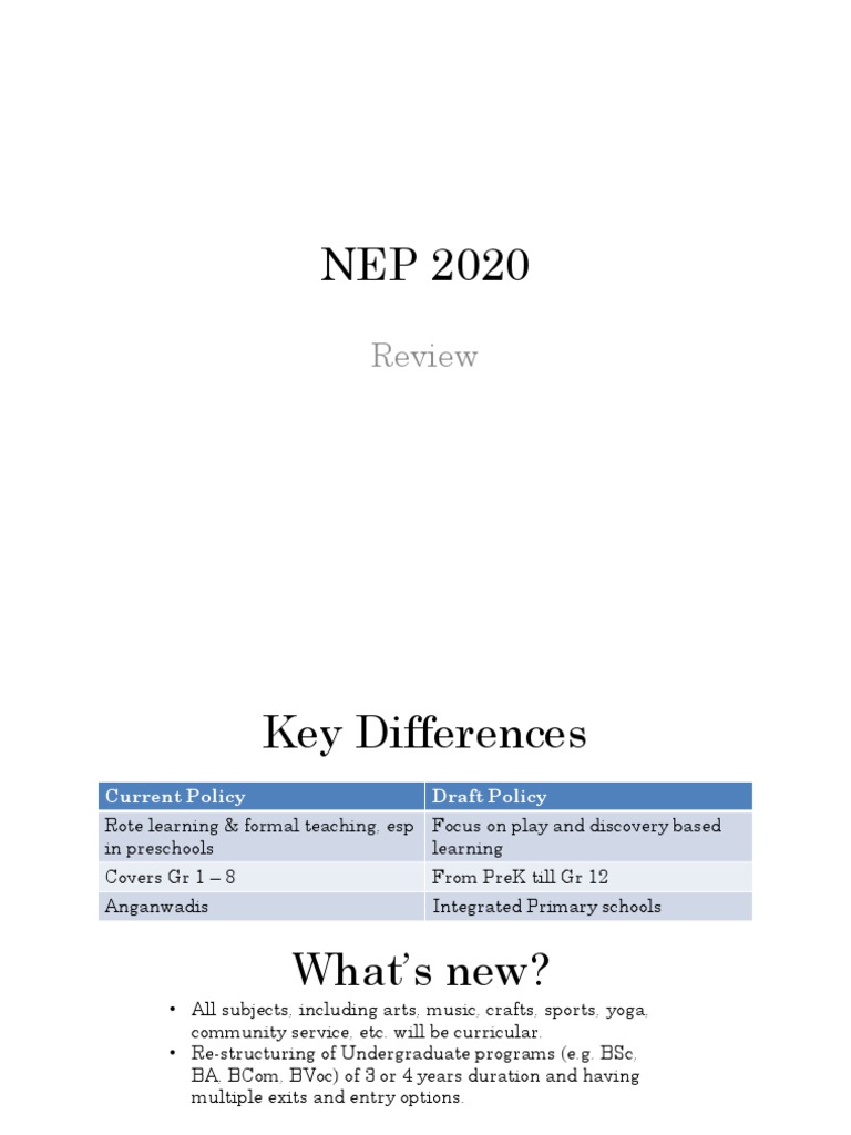 Nep 2020 | PDF | Inclusion (Education) | Creativity