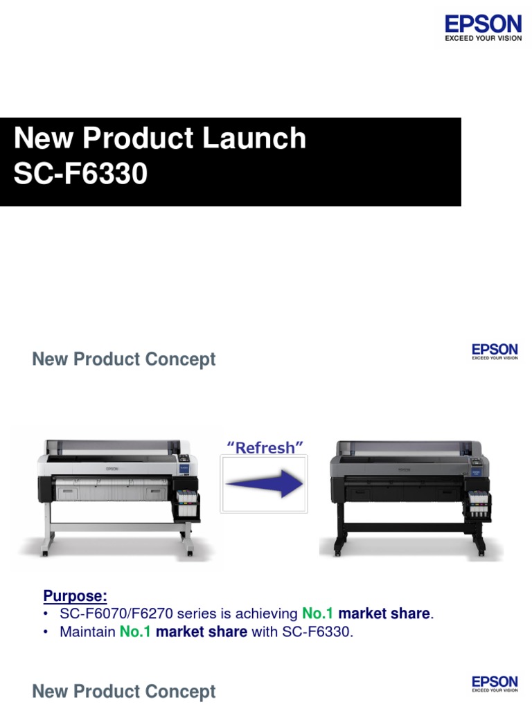 Epson SC-F6330 Printer Launch | PDF | Printer (Computing) | Media ...