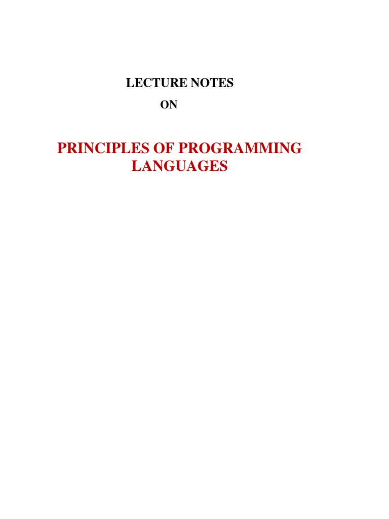 PPL Unit-1 | PDF | Programming Language | Computer Program PPL Unit-1 | PDF | Programming Language | Computer Program