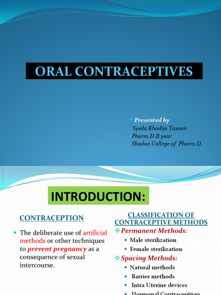 Oral Contraceptives PDF | PDF | Combined Oral Contraceptive Pill ...