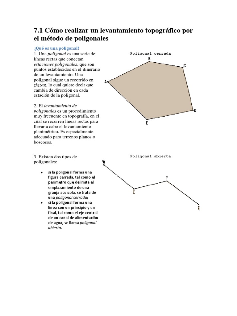 Poligonales | PDF | Topografía | Enseñanza de matemática