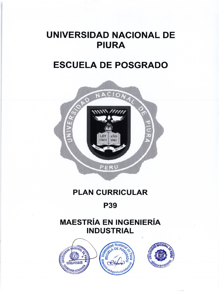 Maestría En Ingeniería Industrial Pdf