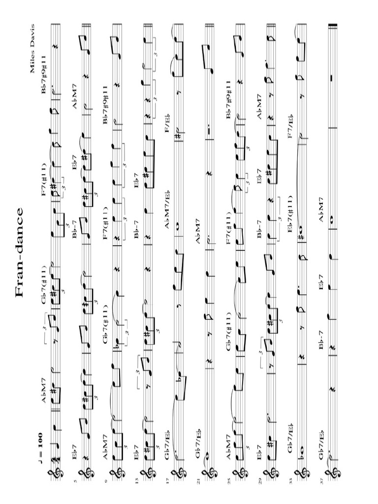 Fran Dance - Miles Davis PDF | PDF