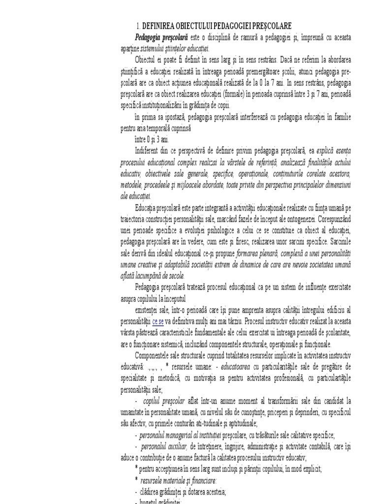 Pedagogia Inv Primar Si Prescolar PDF | PDF