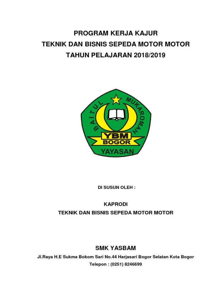 Program Kerja Kajur TBSM New | PDF | Teknologi & Rekayasa
