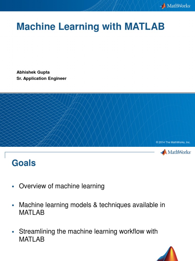 Machine Learning With Matlab PDF | PDF | Cluster Analysis | Matlab