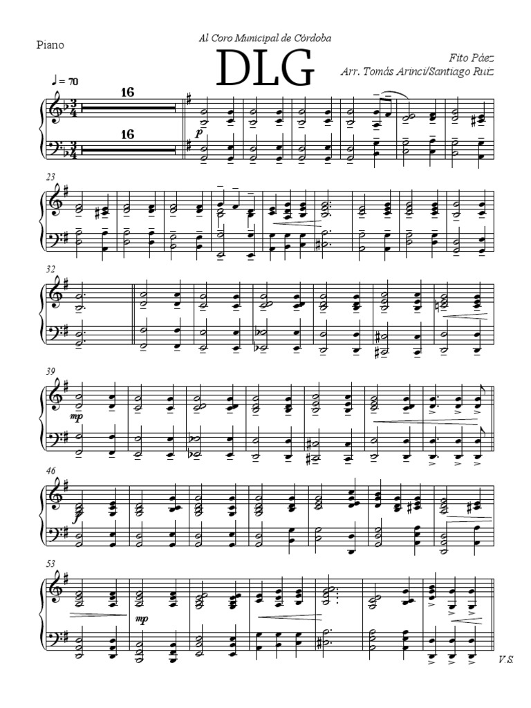 Piano DLG | PDF | Vocal Music | Choral Music