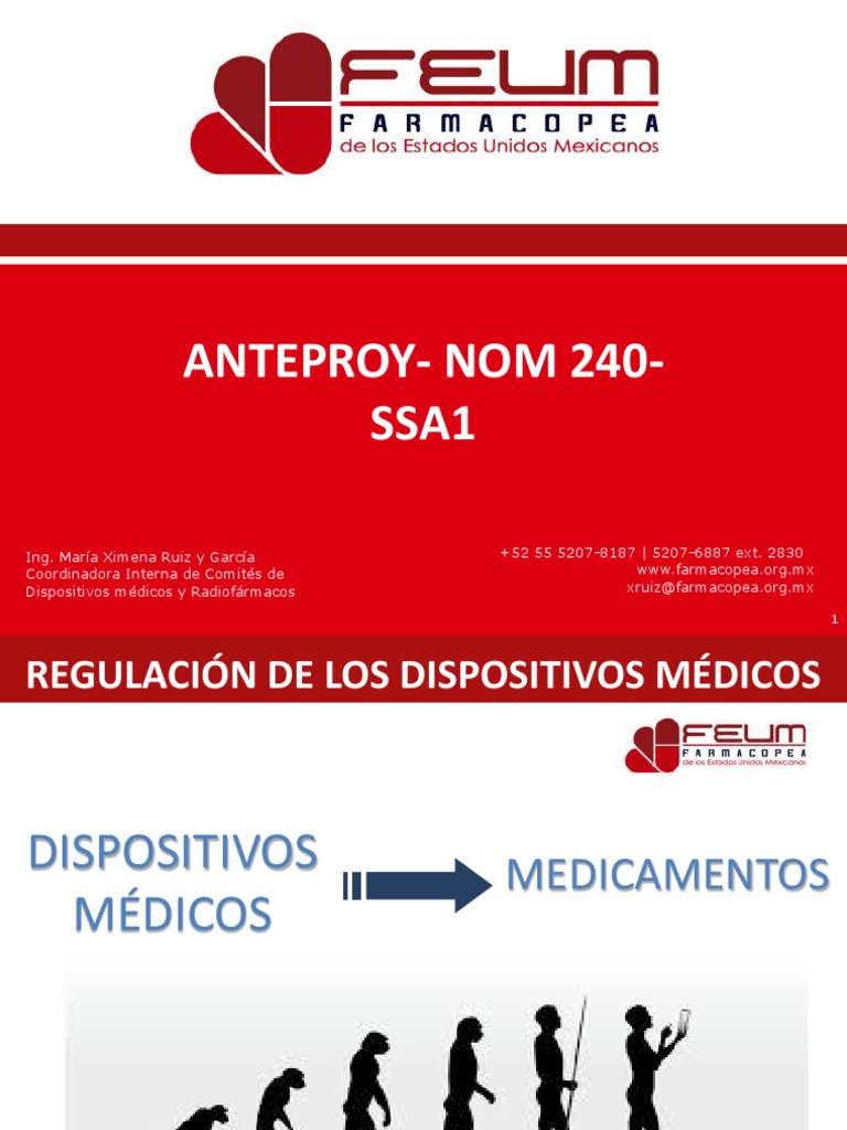Anteproy Nom 240 Ssa1 | PDF | Medicina | Cuidado de la salud