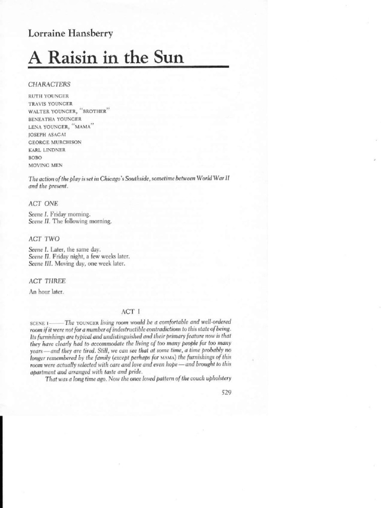 A Raisin in The Sun | PDF