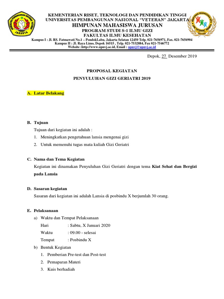 Proposal Turlap Kel.1 | PDF | Pengembangan Diri | Sains & Matematika