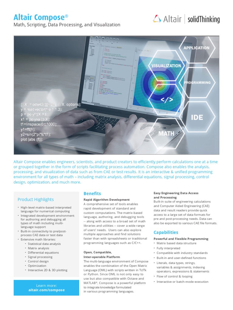 Altair Compose 2019 Datasheet | PDF | Scripting Language | Programming ...