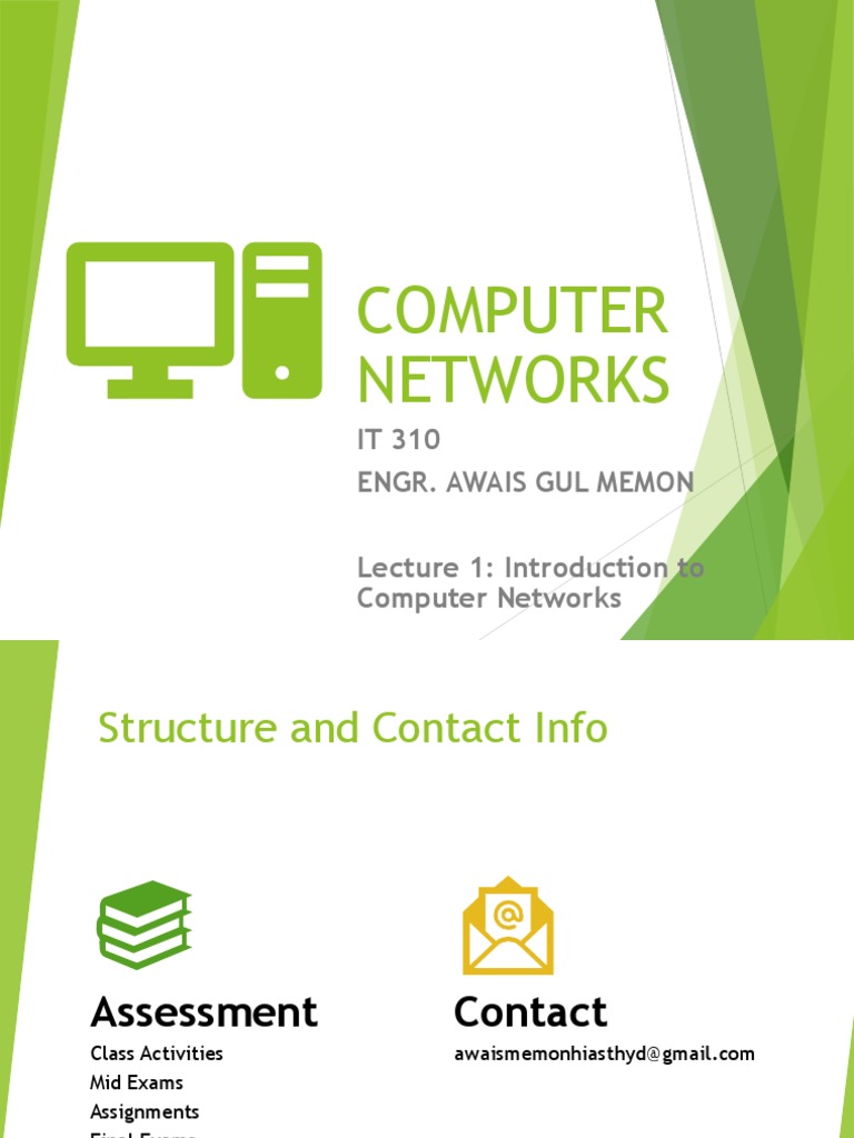 Lecture 1 - Introduction PDF | PDF | Network Topology | Computer Network