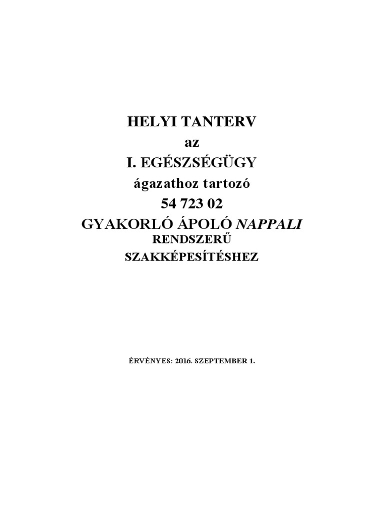 Gyakorl Pol 54 723 02 Nappali 2016.09.01 | PDF