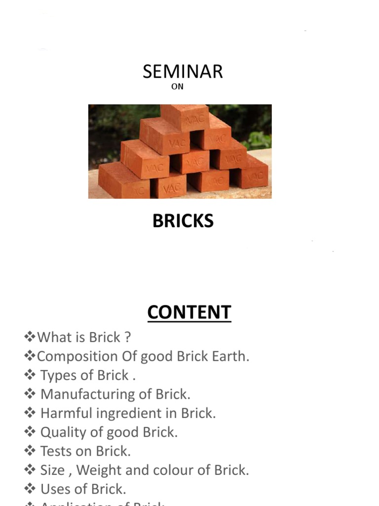 Bricks PDF | PDF | Brick | Lime (Material)