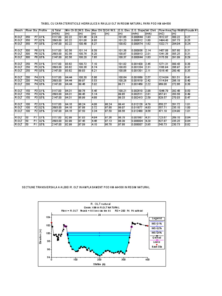 Afuieri Pod Rau OLT KM 44+500 | PDF