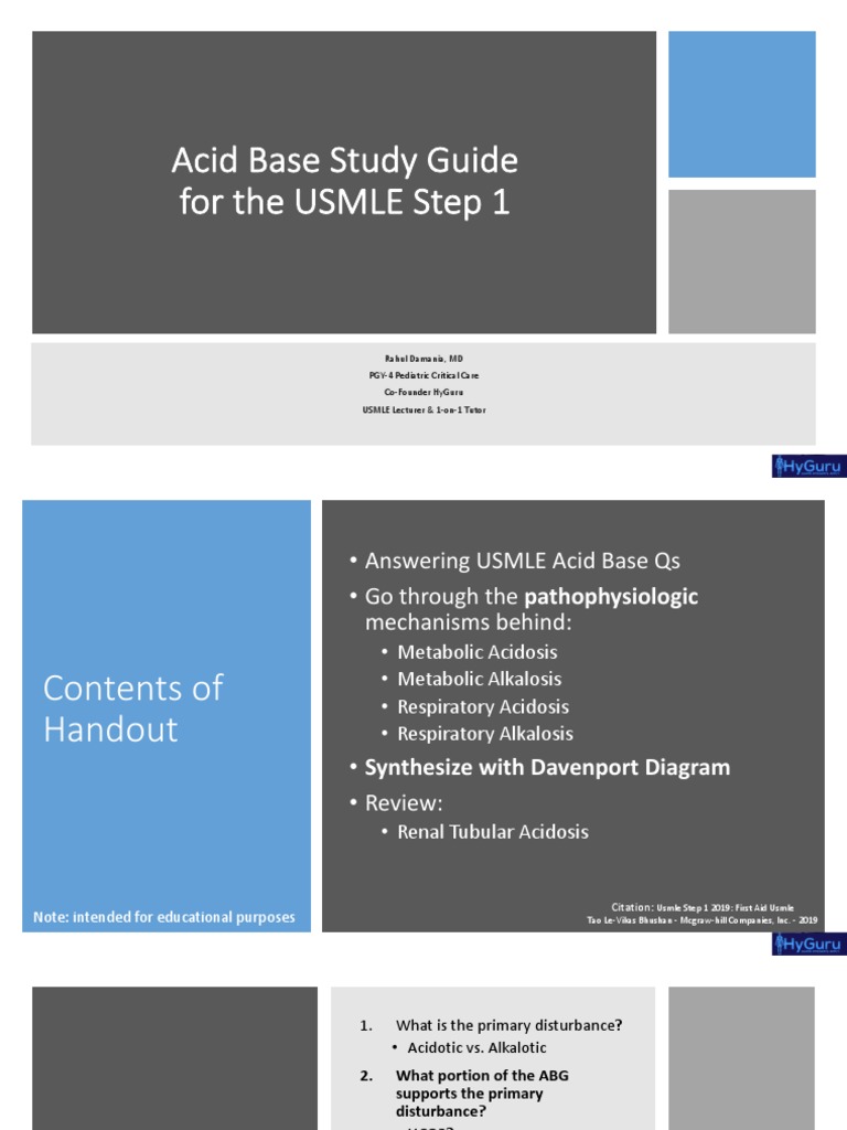 Acid Base StudyGuide PDF | PDF