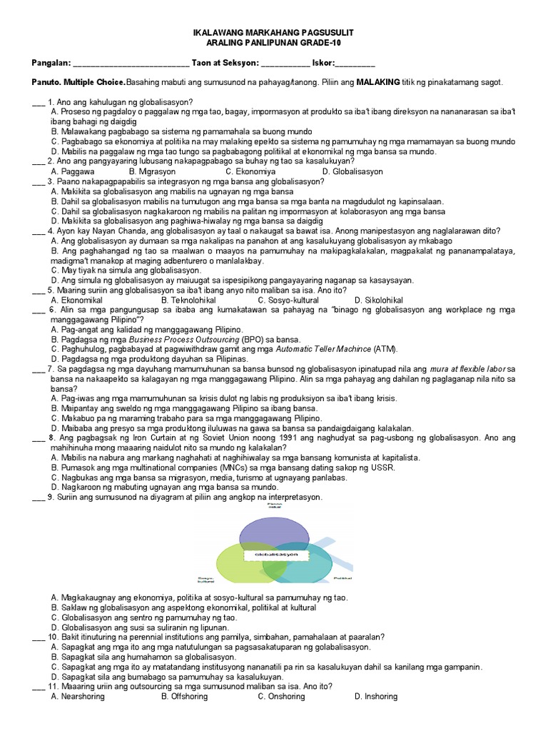 AP 10 2nd Quarter | PDF