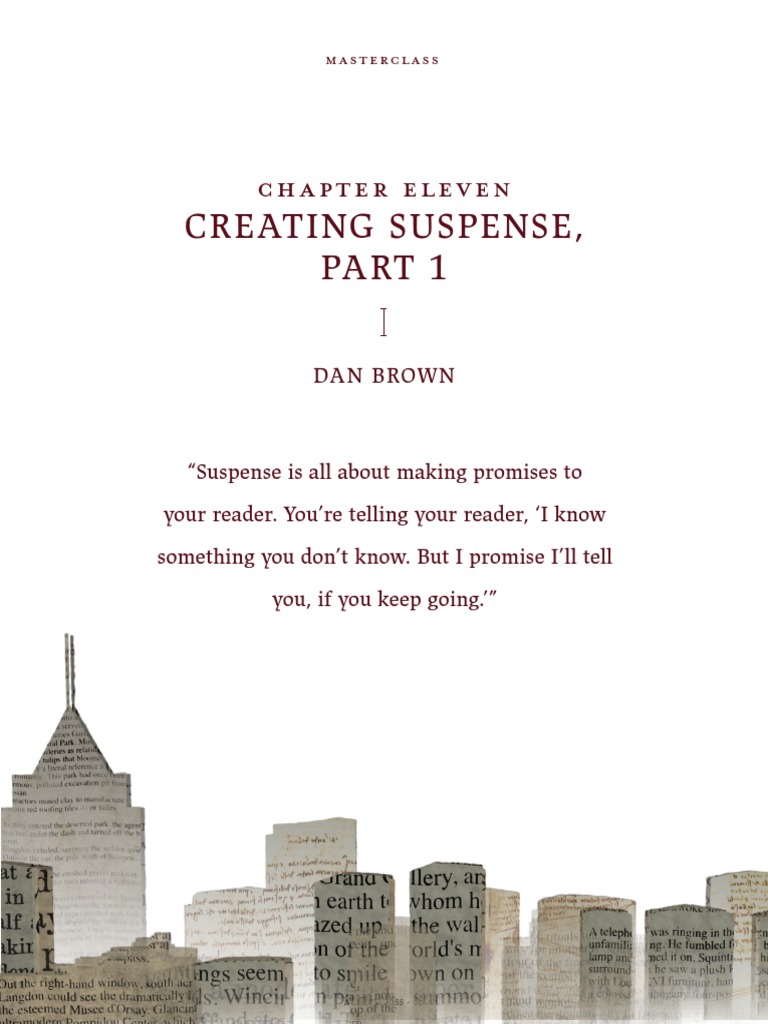11-Creating Suspense, Part 1 | PDF | Thriller (Genre) | Hero