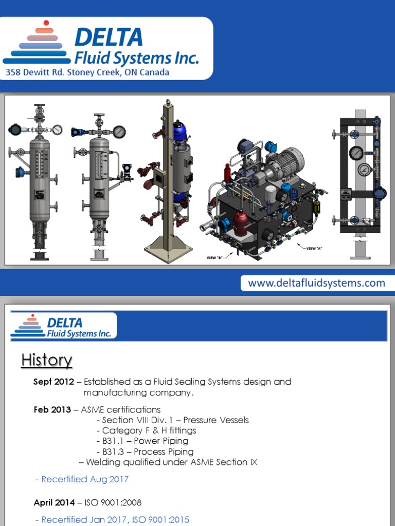 Delta Fluid Systems Assembly Overview | PDF | Pipe (Fluid Conveyance ...