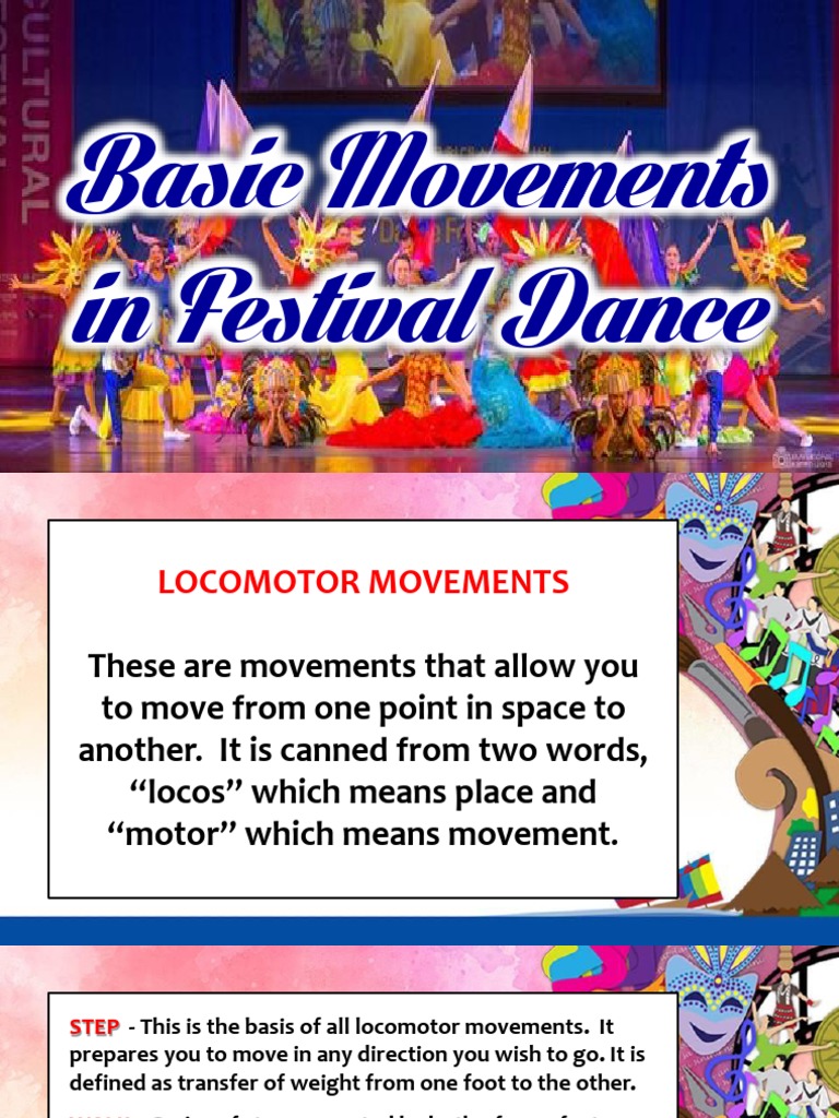Basic Movements in Festival Dance | PDF