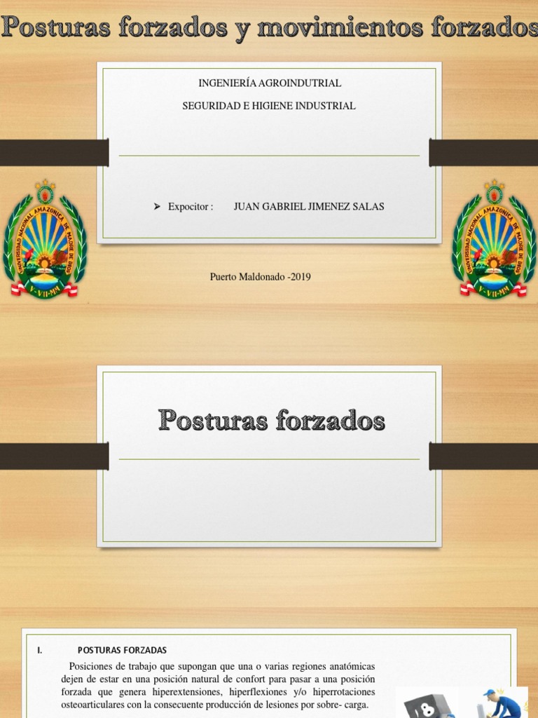 Posturas Forzadas y Movientos Forzados | PDF | Hombro | Síndrome del túnel carpiano