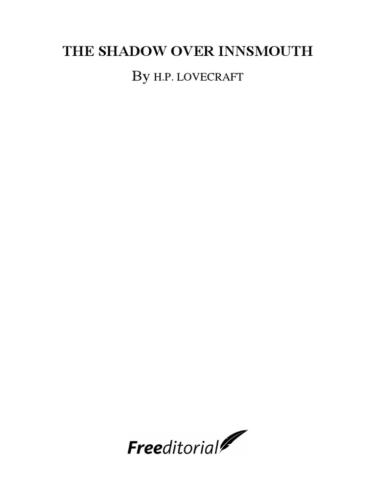 The Shadow Over Innsmouth: H.P. Lovecraft | PDF