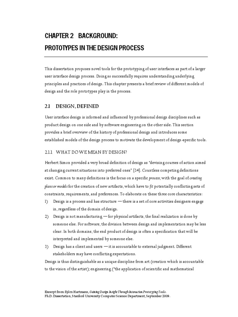 Hartmann 2009 Prototypes Ch2 | PDF | Software Prototyping | Prototype