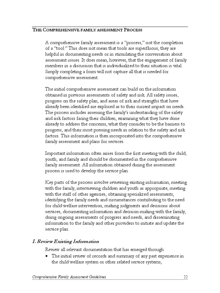 Family Assessment 23 PDF | PDF | Family | Child Protection