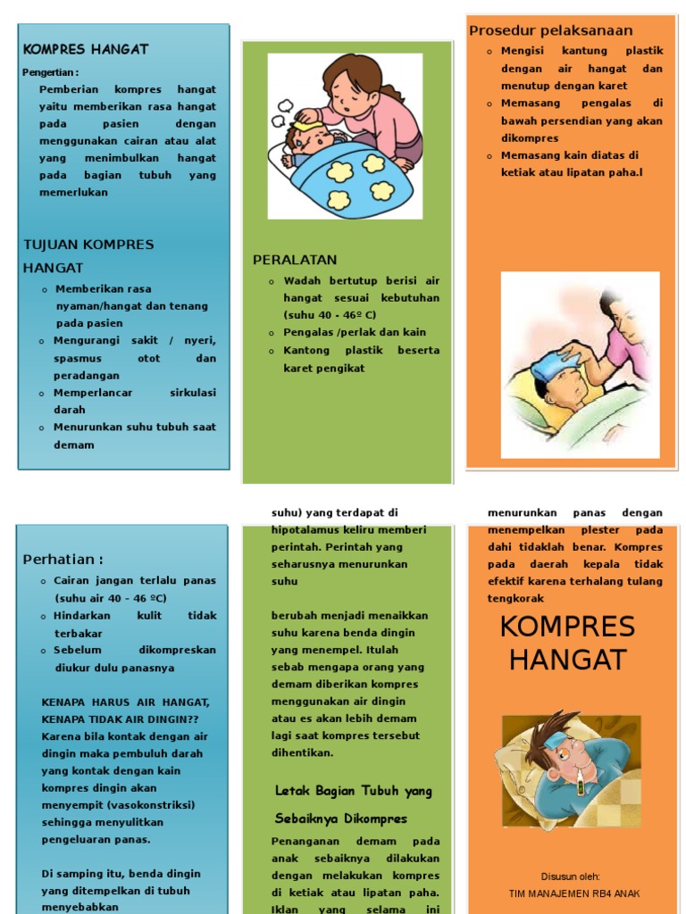 Leaflet Kompres Hangat PDF | PDF