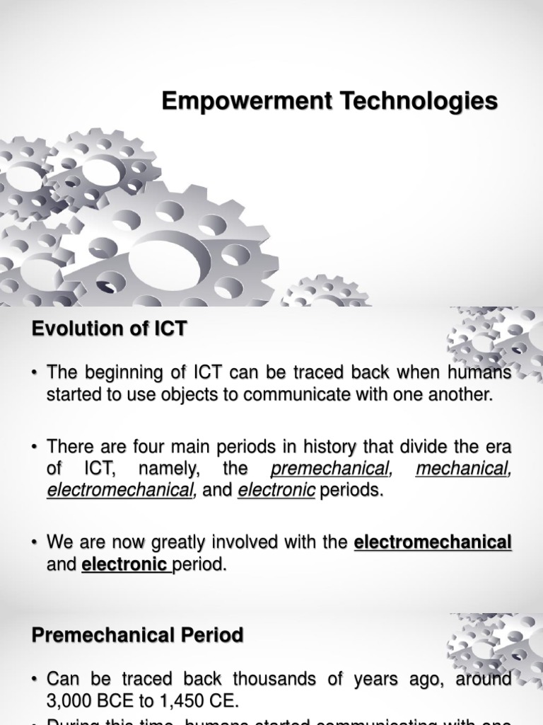 Evolution of ICT | PDF | Electronics | Computing
