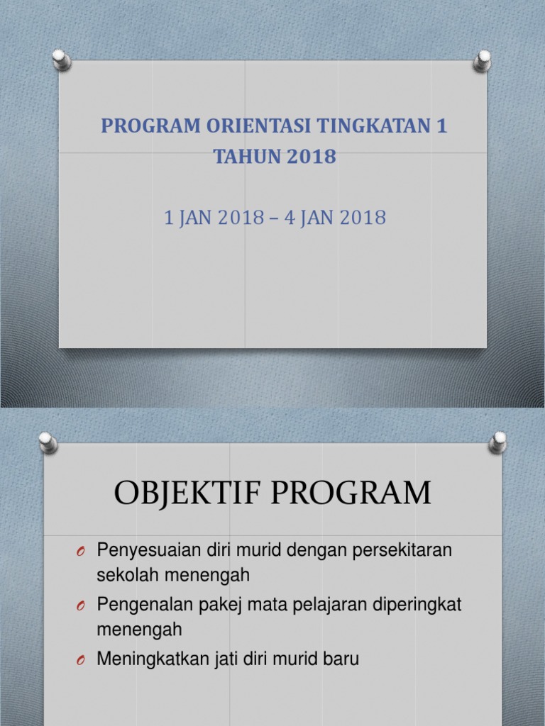 Slide Orientasi Tingkatan 1 2018 Pdf
