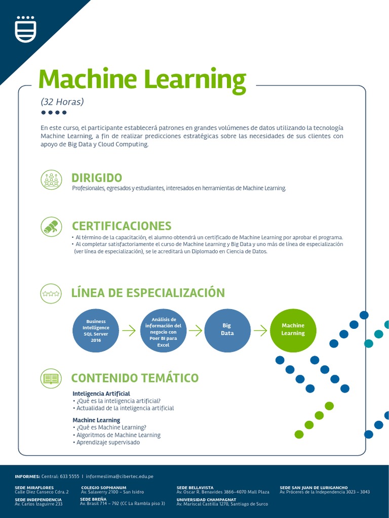 Machine Learning | PDF | Aprendizaje automático | Big Data
